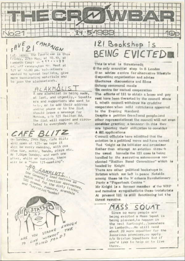 The Crowbar #21 May 24th 1983 | libcom.org